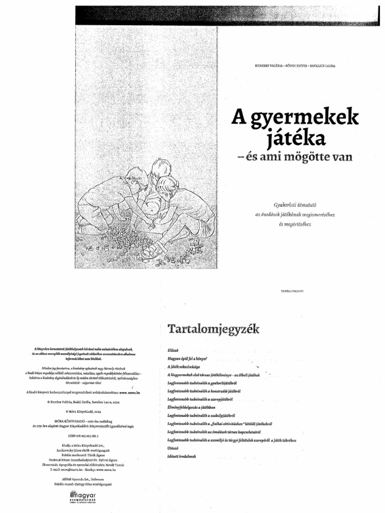 A gyermekek játéka 1-2 fejezet | PDF