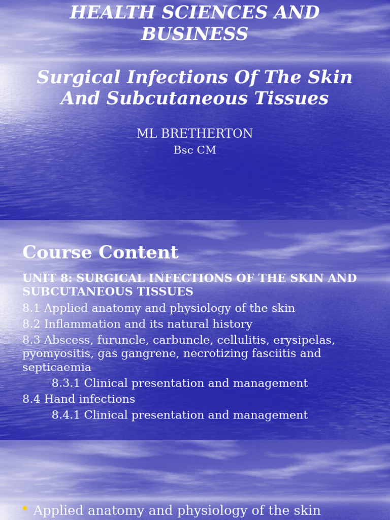 13 Surgical Infections of the Skin and Subcutaneous Tissues | PDF ...