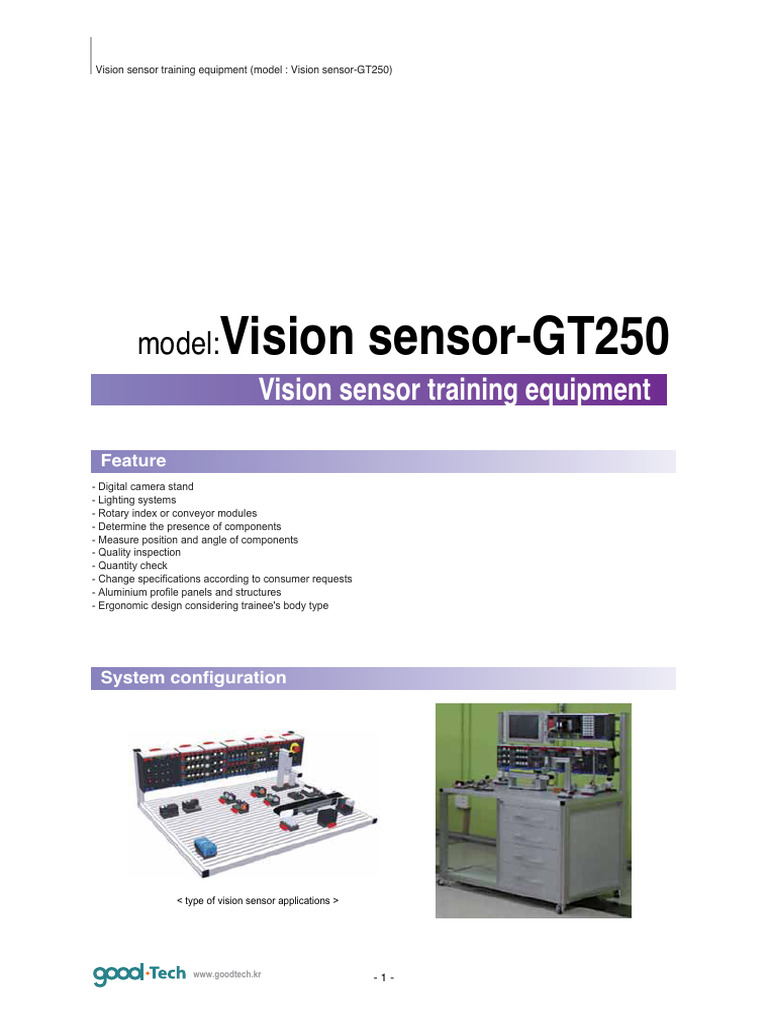 Catalog File - Vision Sensor-GT250 | PDF | Sensor | Optical Character ...