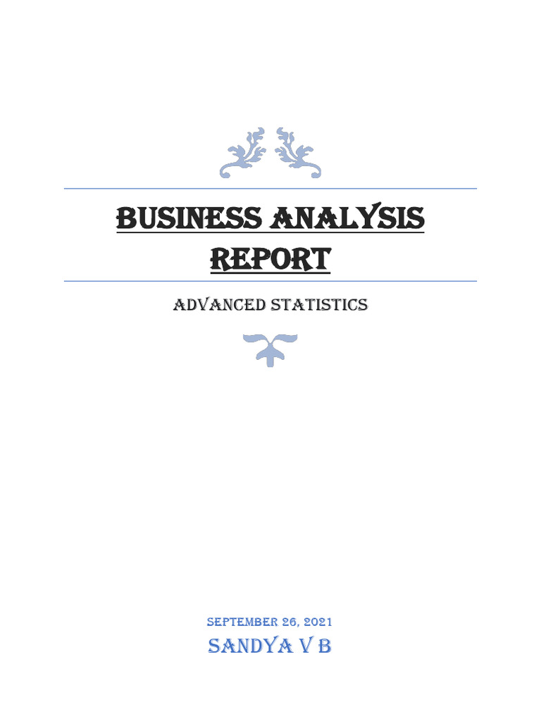 Project PDF | PDF | Principal Component Analysis | Analysis Of Variance