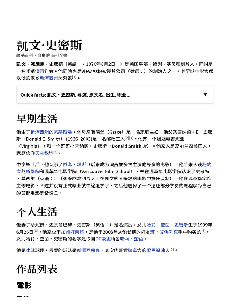 凯文·史密斯 - Wikiwand | PDF