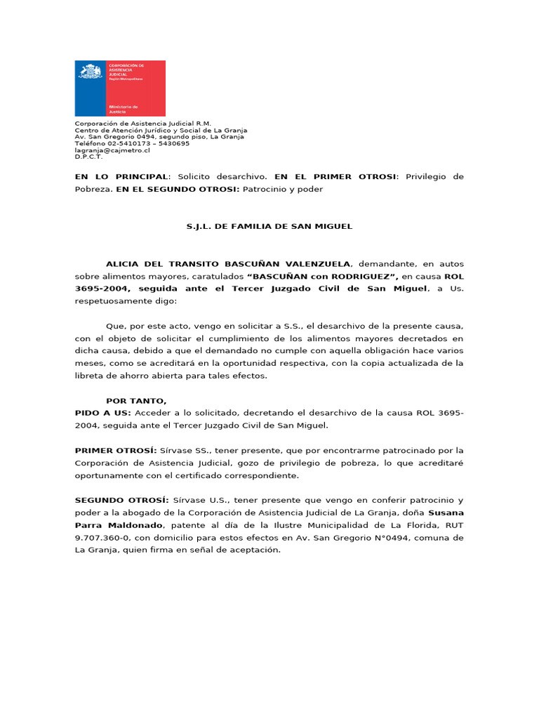 Bascuñan Alicia, Desarchivo | PDF