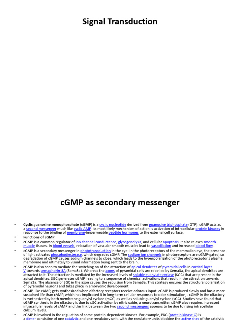 Signal Transduction 2 | PDF | Physiology | Biology