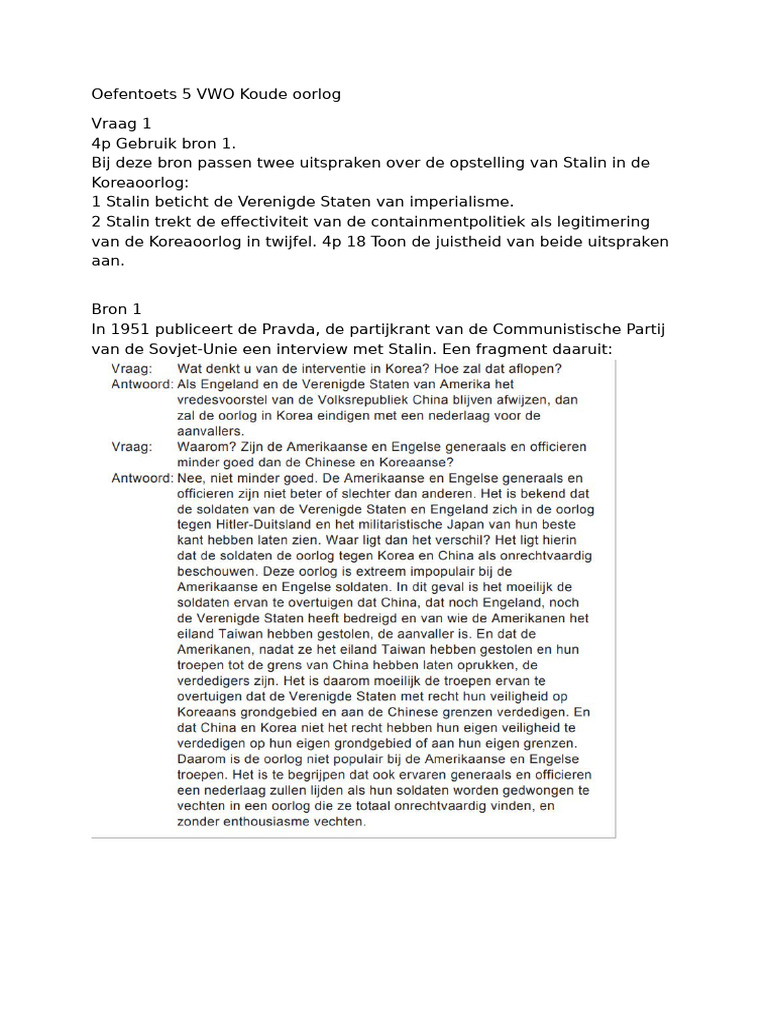 Oefentoets 5 V | PDF