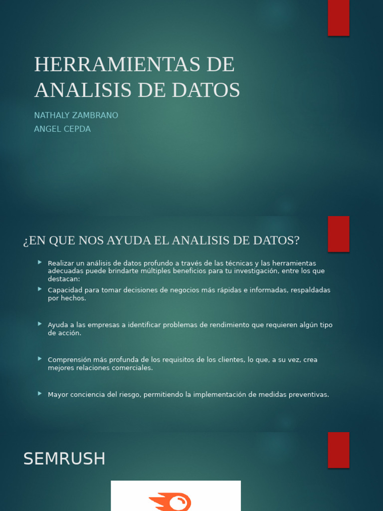 Herramientas de Analisis de Datos | PDF