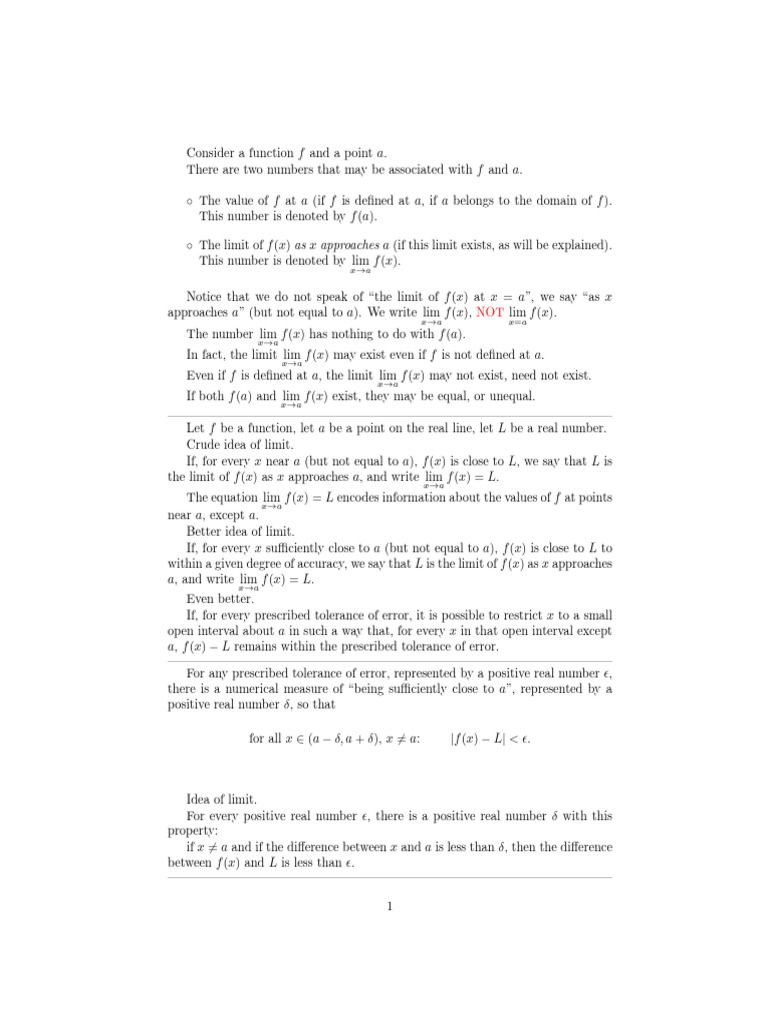 05_Limits | PDF | Function (Mathematics) | Mathematical Analysis