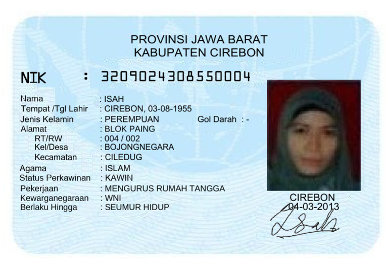KTP Kosong Provinsi Jawa Barat | PDF