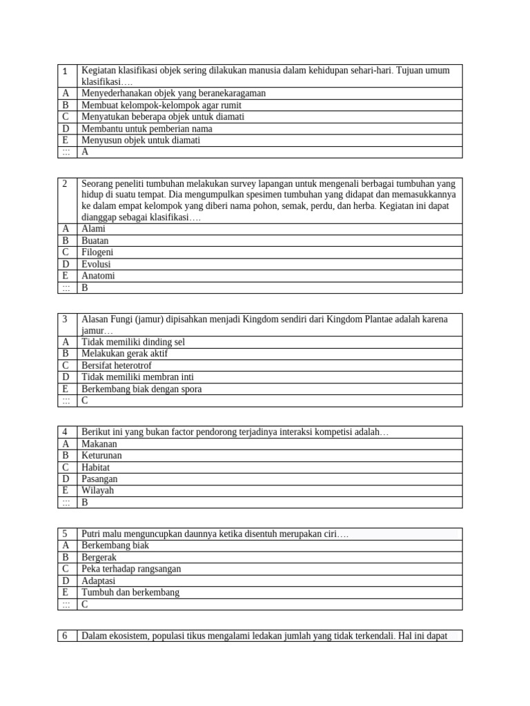 Soal Ipas X To | PDF