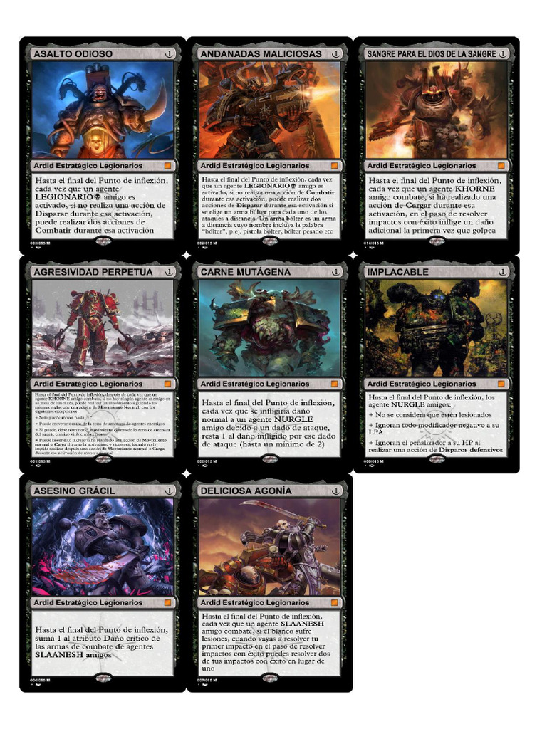 Kt Legionarios Ardides Equipo y Tac Ops | PDF