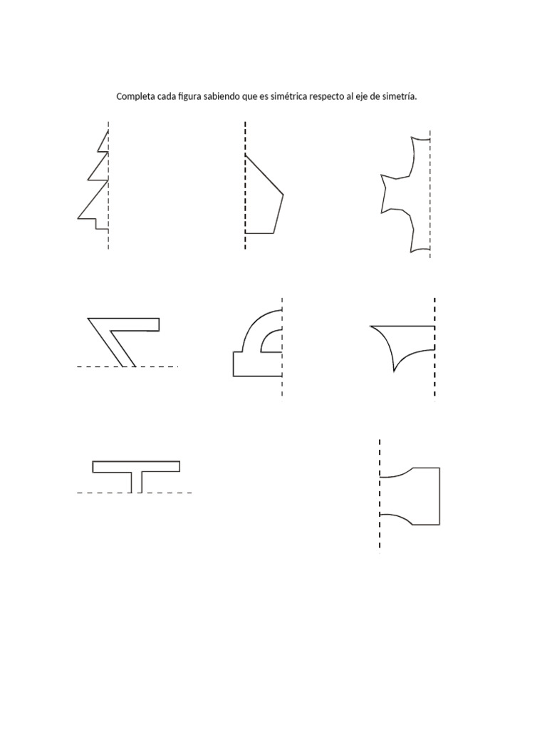 Ejes de Simetría en Figuras Geométricas | PDF