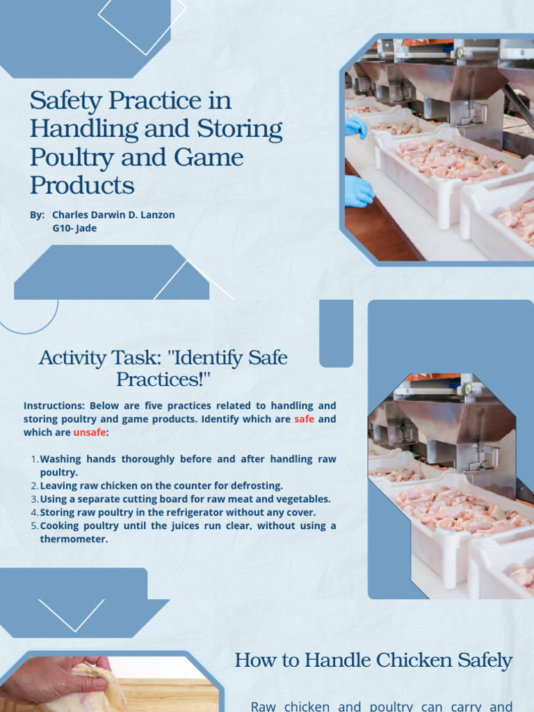 Safe Handling of Poultry Practices | PDF