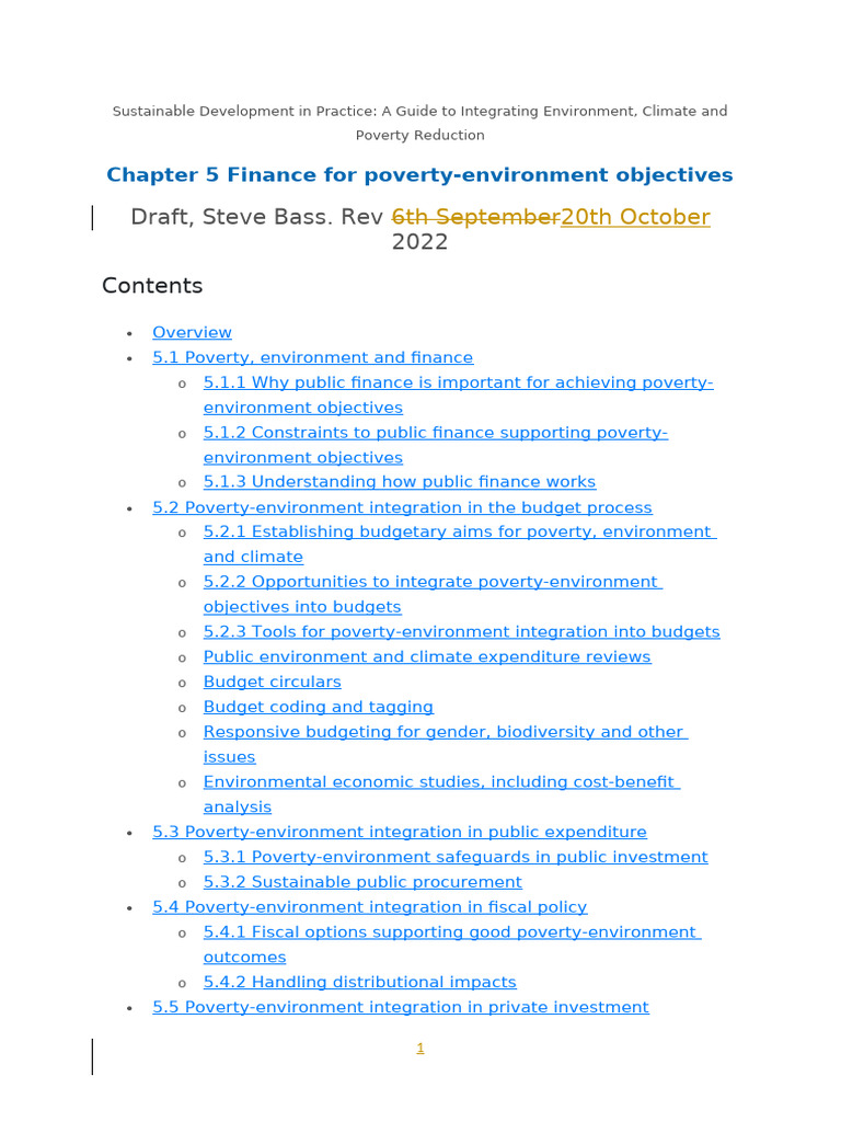 Chapter 5 Finance SB 20 October | PDF | Government Budget | Sustainability