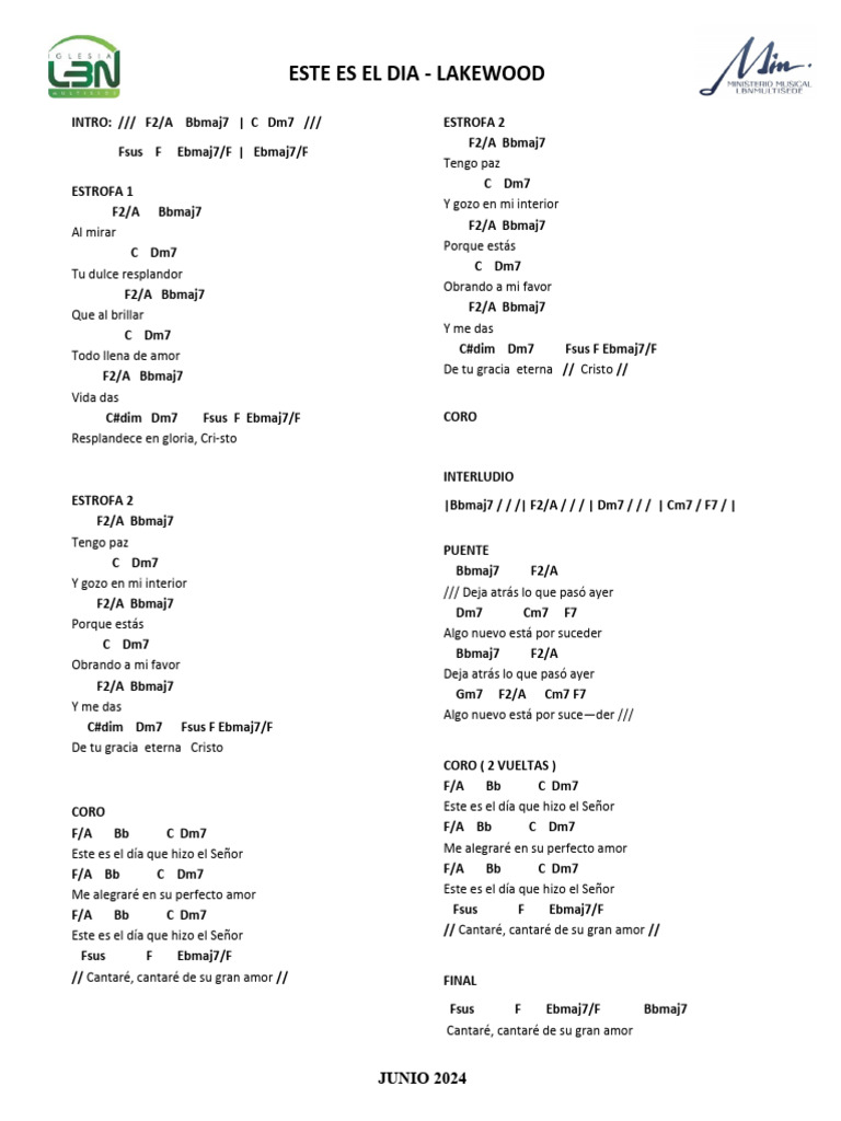 Este Es El Dia - Lakewood | PDF