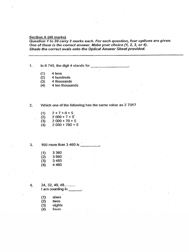 Mathematics Papers 7 | PDF