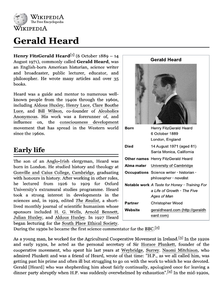 Gerald Heard (W) | PDF