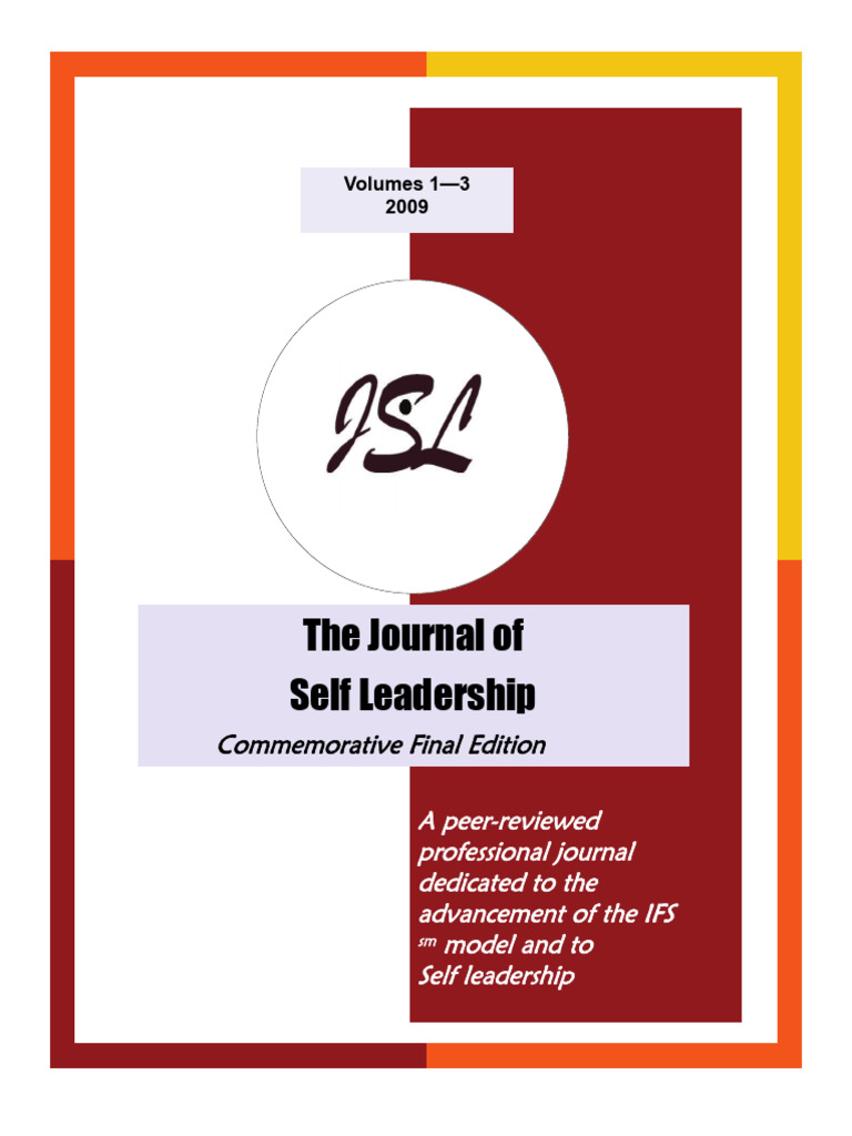 Journal For Self Leadership Final Compilation | PDF | Psychotherapy | Dissociation (Psychology)