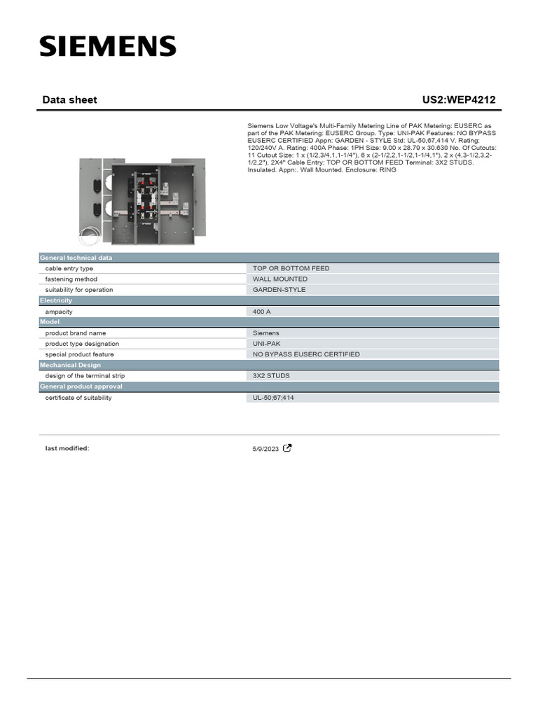 US2 WEP4212 Datasheet en | PDF