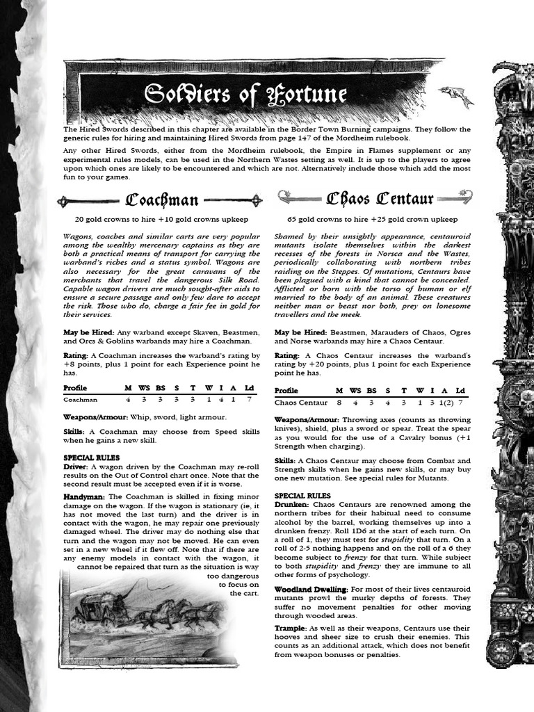 BTB Soldiers of Fortune | PDF