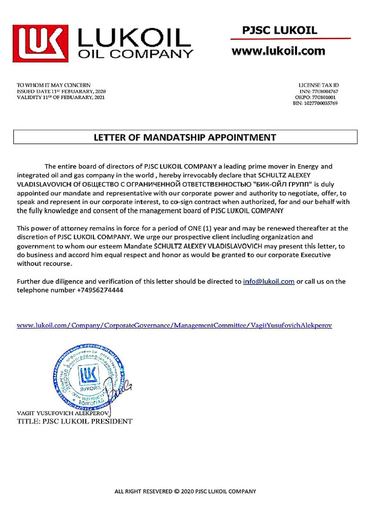 Bikoilgroup Lukoil | PDF