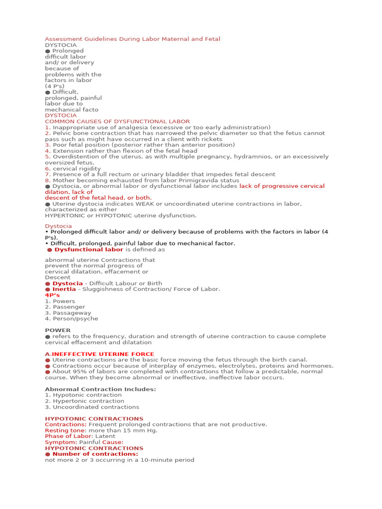 Intrapartal Complication | PDF | Childbirth | Uterus