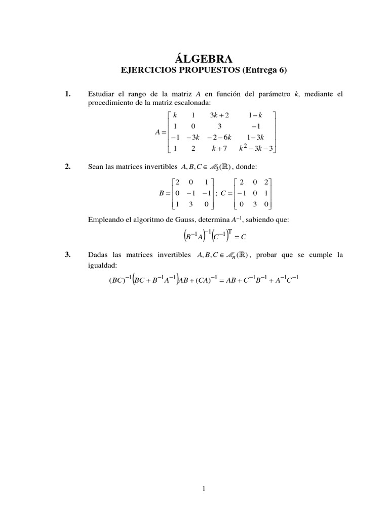 Álgebra | PDF