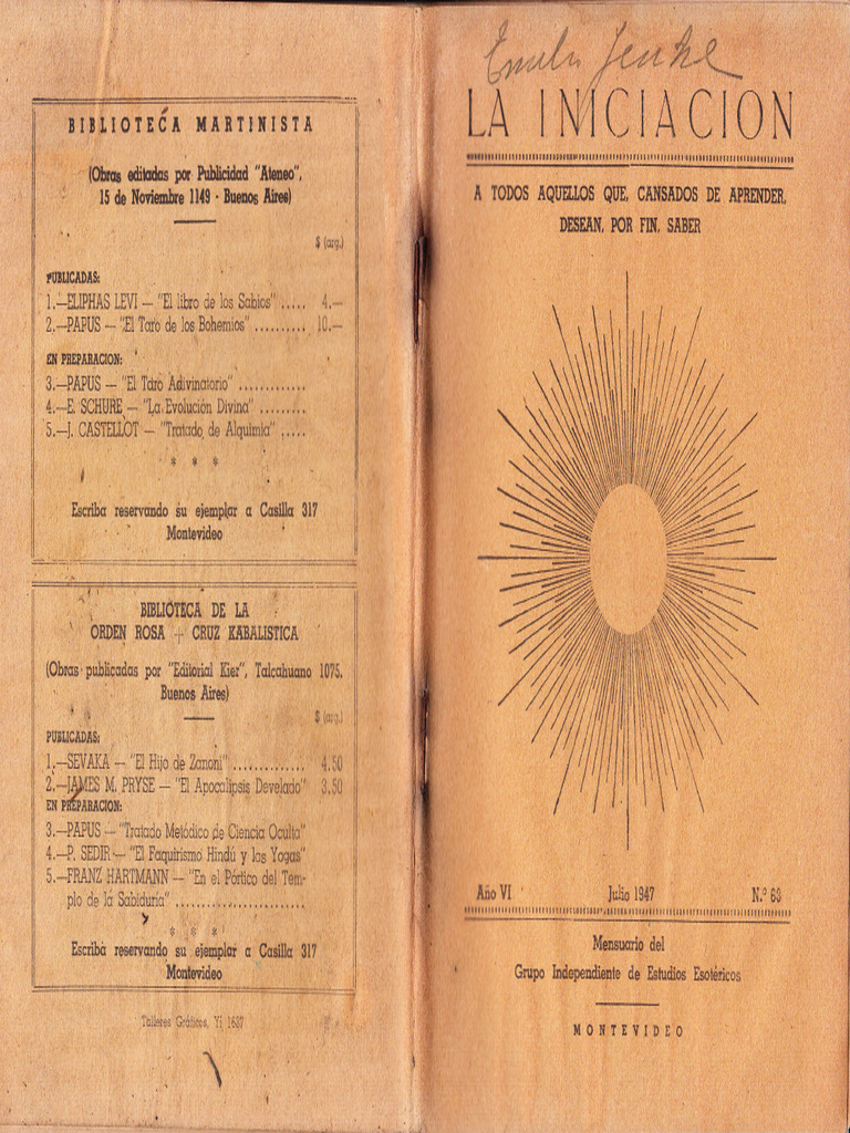 La Iniciación: Conceptos Clave | PDF