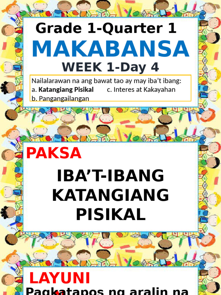 Makabansa Q1 Day4 | PDF