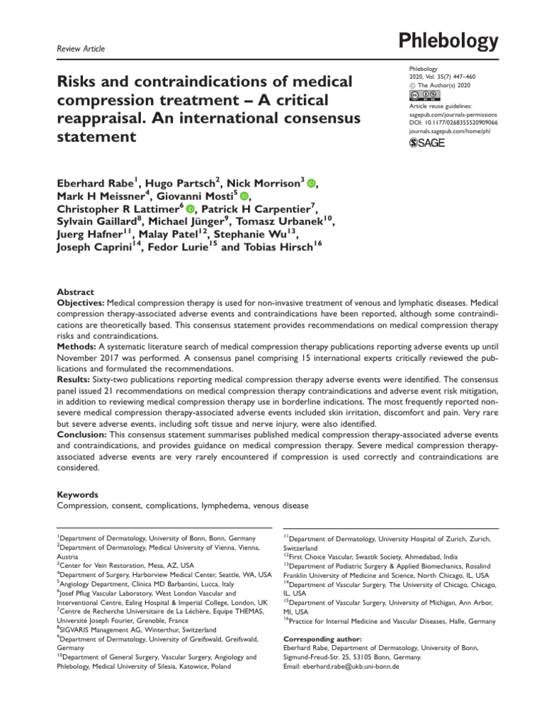 Consensus 2020 ++++++ Bas Et TVP TVS | PDF | Thrombosis | Medical Specialties