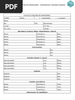 Ficha de Cadastro de Moradores do Condomínio | PDF | Business