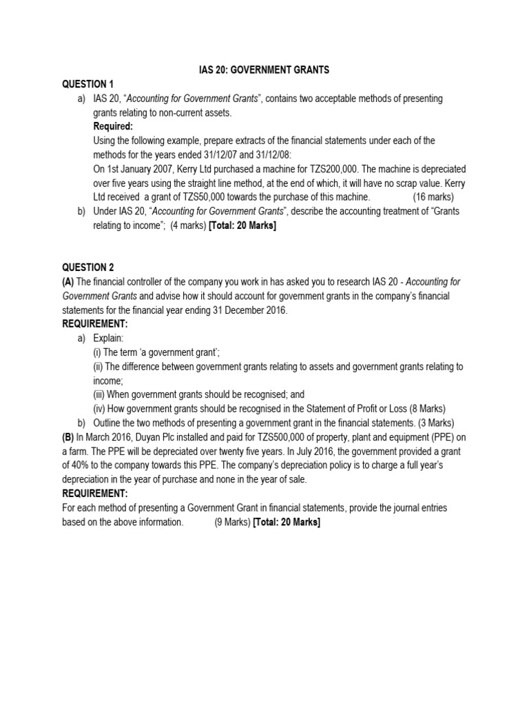 Ias 20 GVT Grants - Bait | PDF