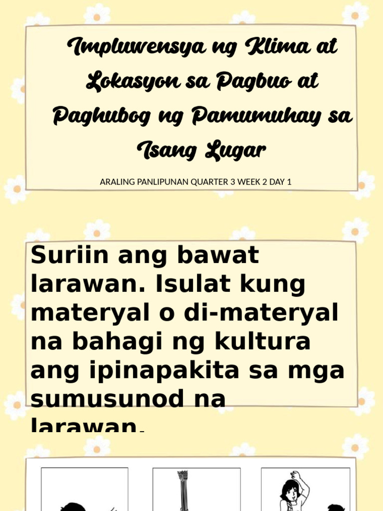 Ap3 Quarter 3 Week 2 Day 1 | PDF