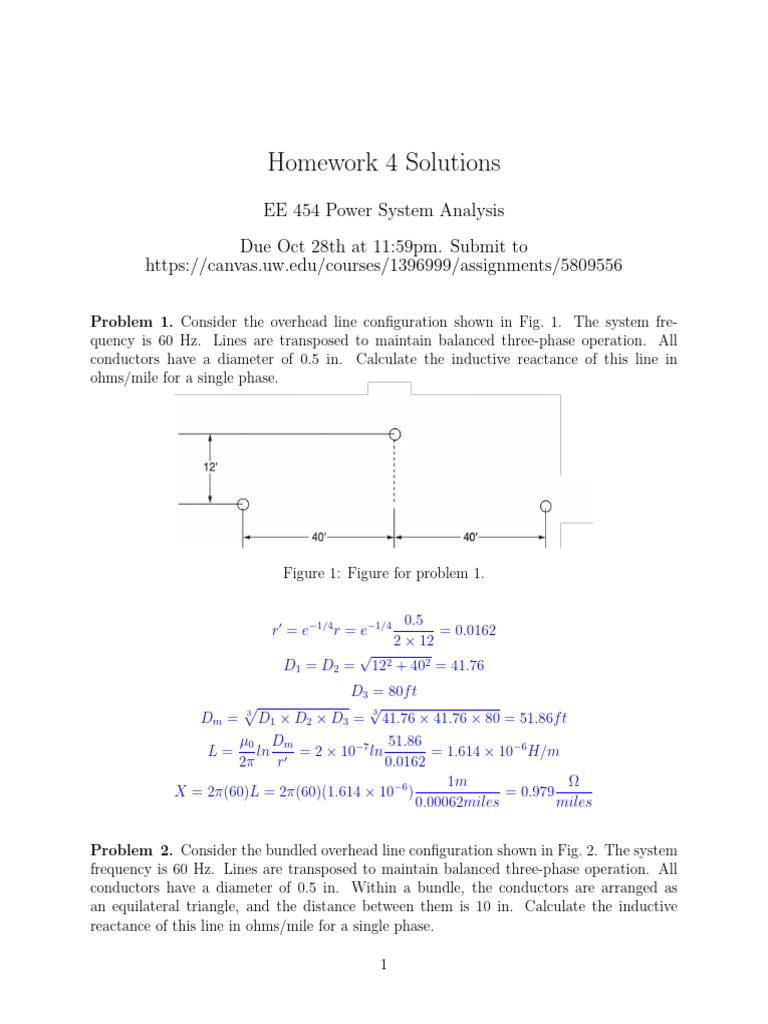 Homework 4 Solutions | PDF | Electrical Engineering | Electricity