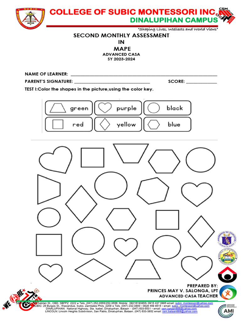 2nd MONTHLY Exam MAPE | PDF