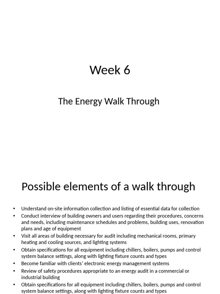Energy Walk-Through Audit Guide | PDF | Lighting | Efficient Energy Use