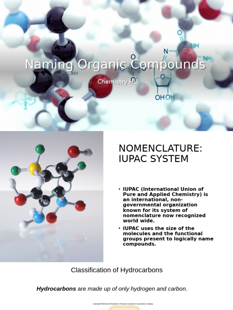 IUPAC Naming of Organic Compounds | PDF | Methyl Group | Alkane