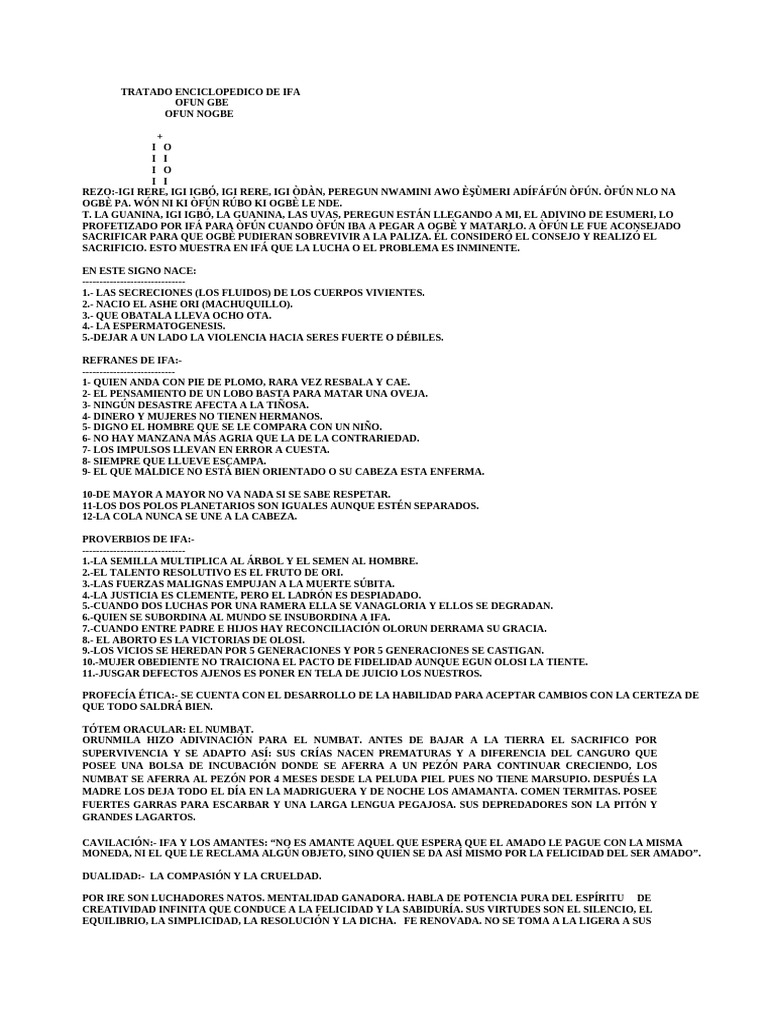 17-Ofun Ogbe-1 | PDF | Religión étnica