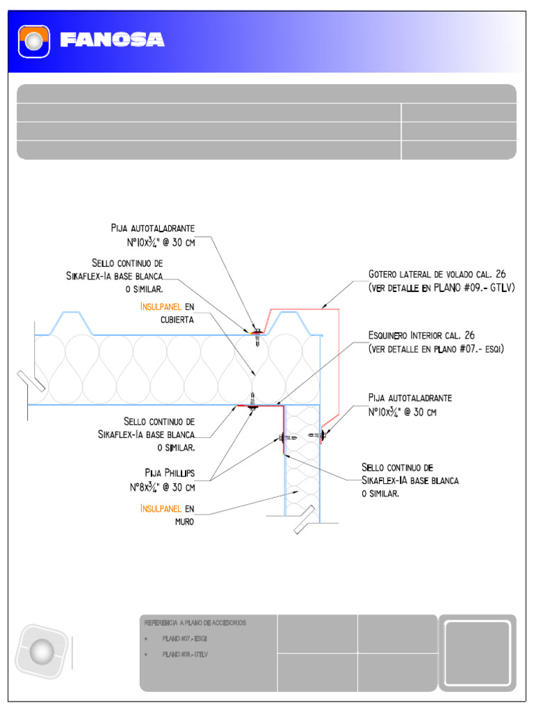 C 001 Corte Transversal Union Muro Cubierta. | PDF