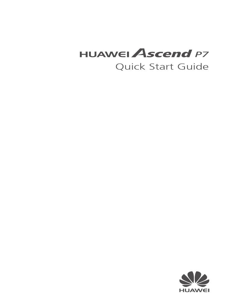 HUAWEI_P7_Quick_Start_Guide_P7-L10_01_English | PDF | Electronic Waste ...