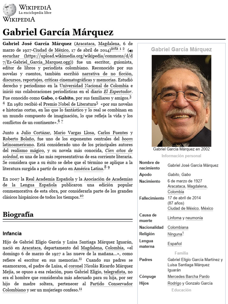 Gabriel García Márquez | PDF | Gabriel García Márquez