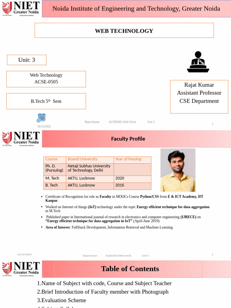 Unit3 WT | PDF | World Wide Web | Internet & Web