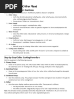 Chiller Cleaning SOP | PDF | Valve | Water