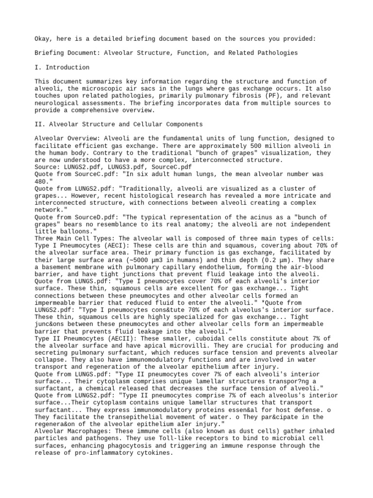 Alveolar_Scribd_1 | PDF | Lung | Medical Specialties