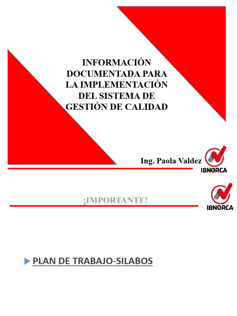 Implementación del SGC según ISO 9001:2015 | PDF | Sistema de manejo de ...