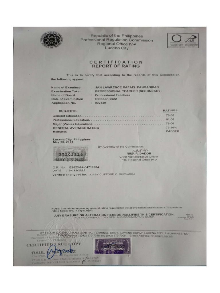 id and certificate odf eligibility DILG | PDF