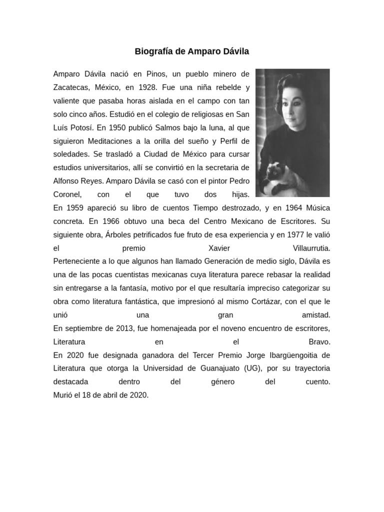 Amparo Dávila | PDF