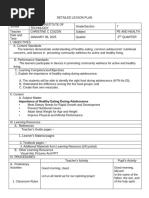 Bped 22 Lesson Plan | PDF | Physical Fitness | Goal