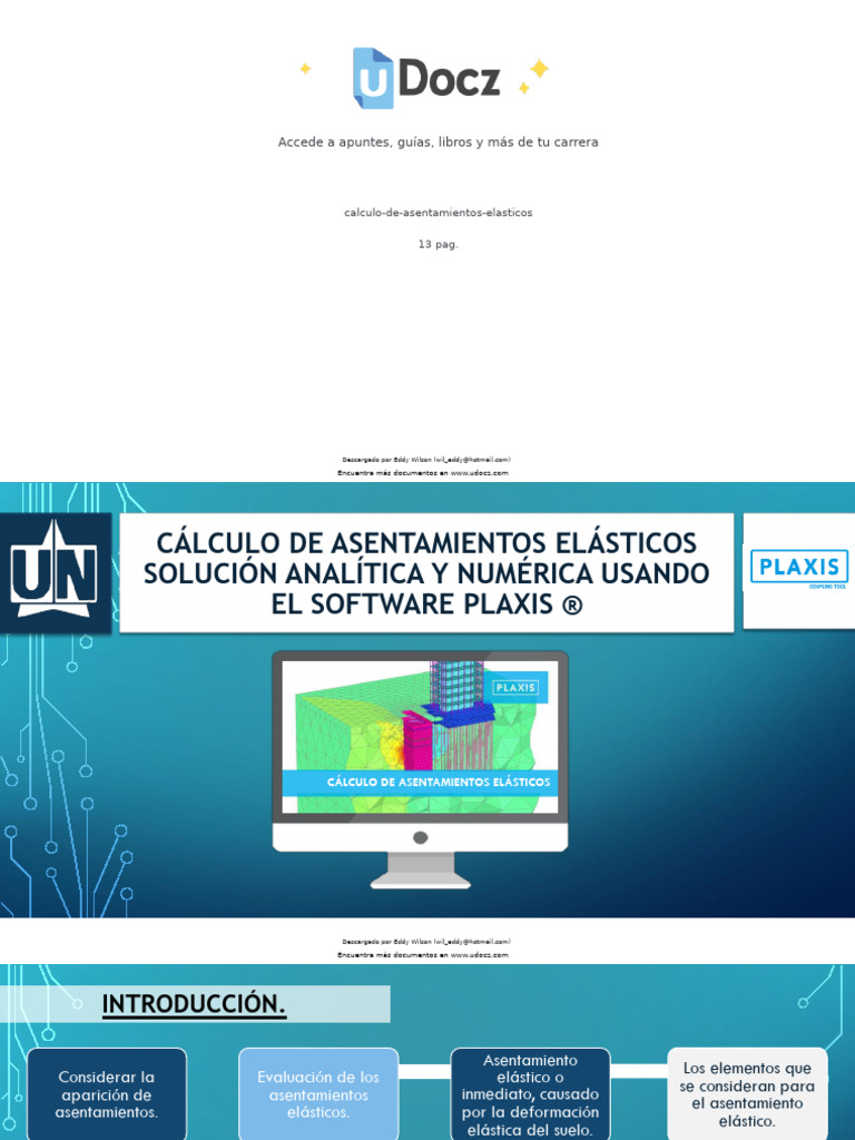 Calculo De-Asentamientos-Elasticos-258938-Downloable-2020355 | PDF ...