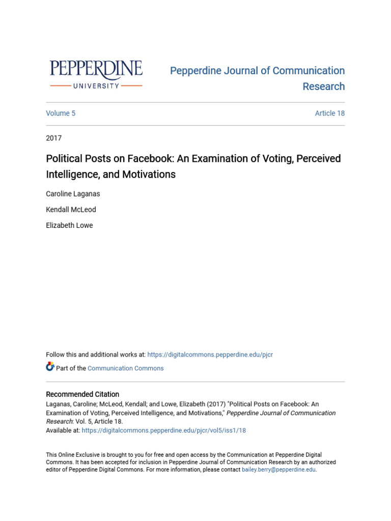 Facebook Political Posts and Voting Impact | PDF | Facebook | Social Media