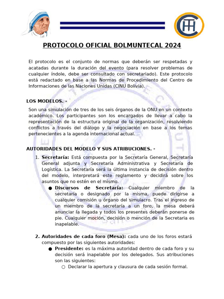 Edición Del Protocolo 2024 | PDF | Zapato | Votación