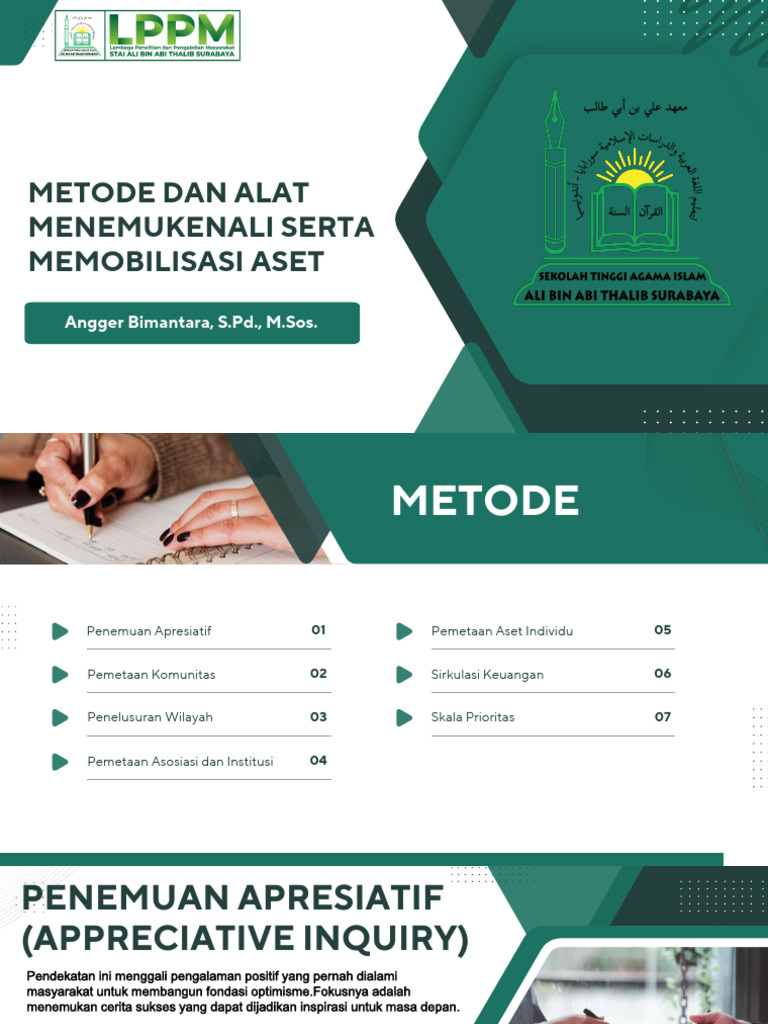 Metode Dan Alat Menemukenali Serta Memobilisasi Aset - Angger Bimantara, S.PD., M.sos. | PDF